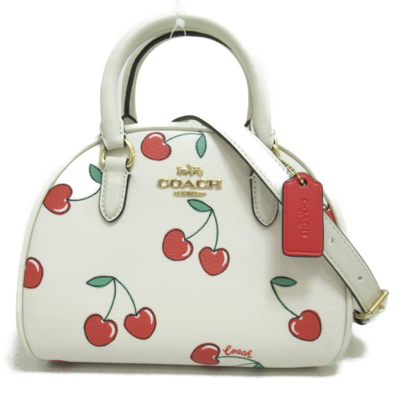 OTHERS | Bags | Coach 2way Handbag White Pvc Coated Canvas Cf42imcah ...